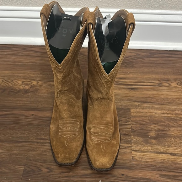 Tecovas | Shoes | Brown Suede Cowboy Boots | Poshmark